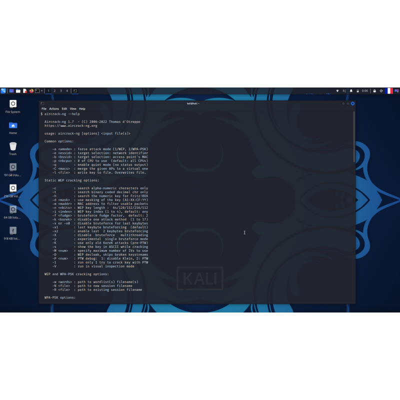 Clé USB Kali Linux 2023.1 avec persistance des données