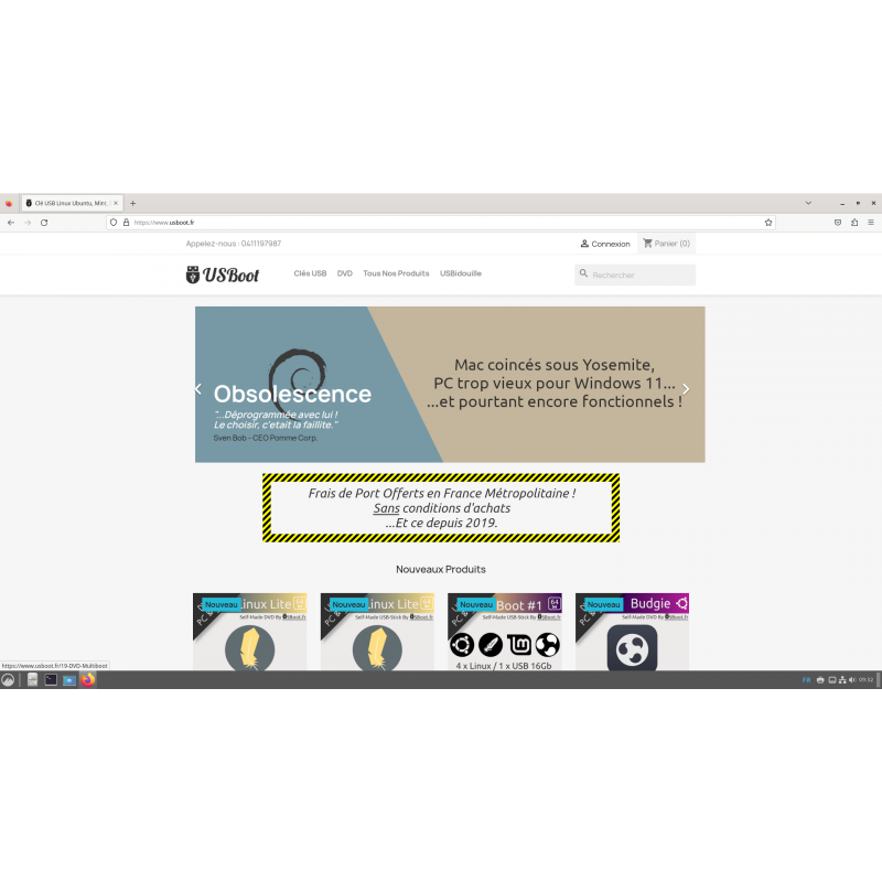 DVD Linux Bootable Debian 12.4 Bookworm Installation & Test Live