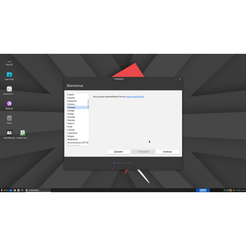 Clé USB Préparée Bootable de Linux Lite OS 7.0 'Galena'