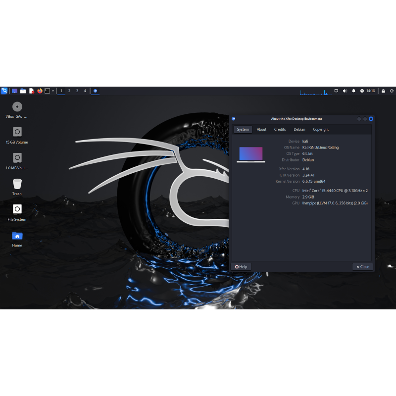 Clé USB Préparée Bootable de Kali Linux Live 2024.2