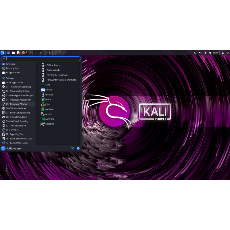 Clé USB Préparée Bootable de Kali Linux Live 2024.2