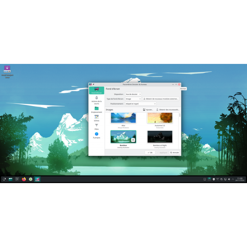 DVD Préparé Bootable de Linux Manjaro 24.1