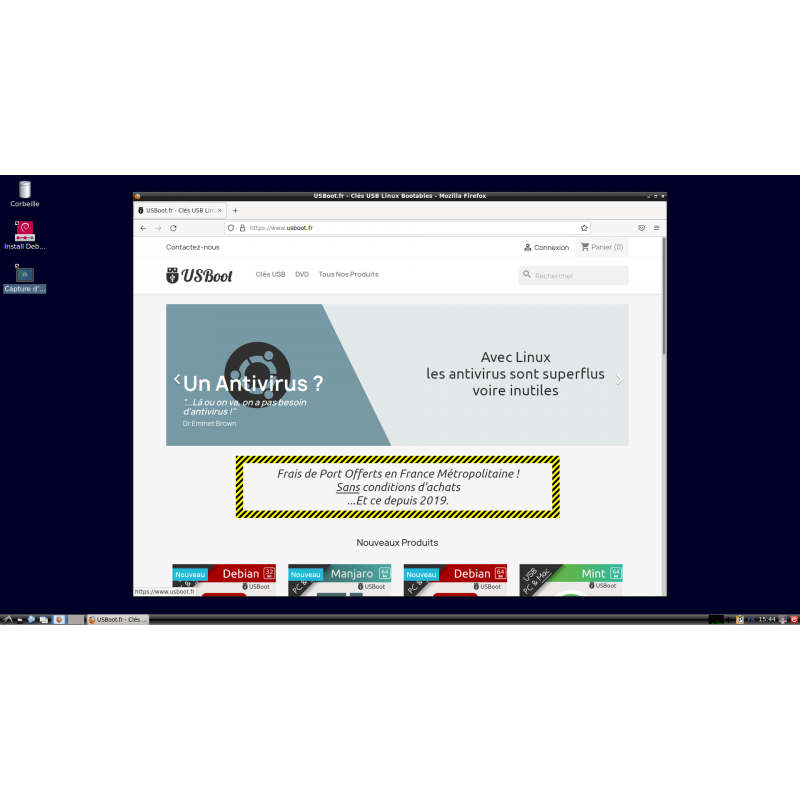 DVD 3 x Linux 32Bit pour ordinateurs agés avec peu de ressources