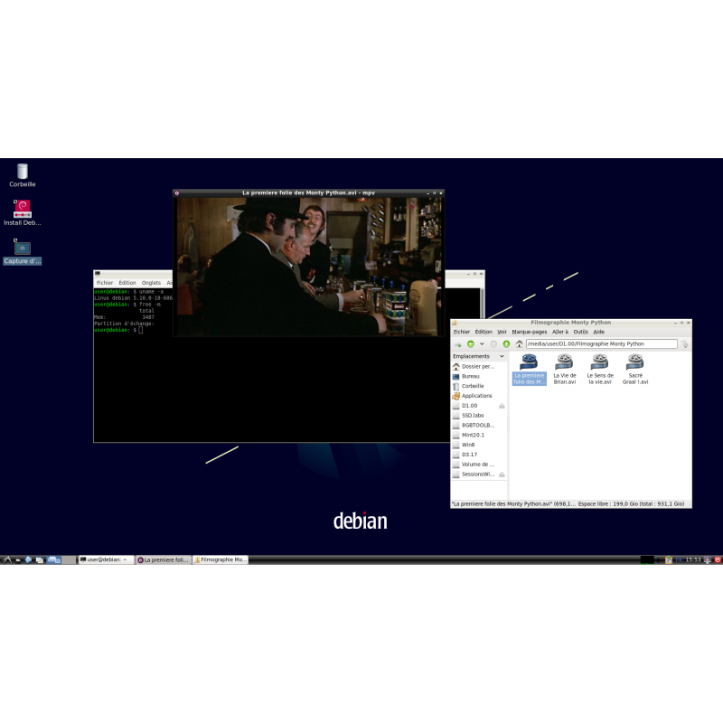 DVD 3 x Linux 32Bit pour ordinateurs agés avec peu de ressources