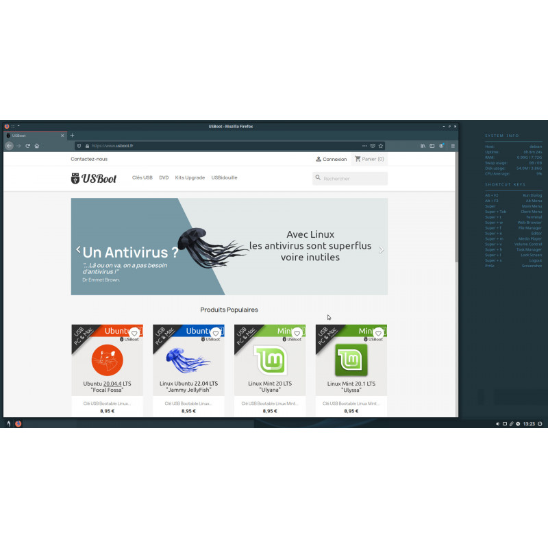 DVD Linux Lithium Multiboot 32Bit + 64Bit