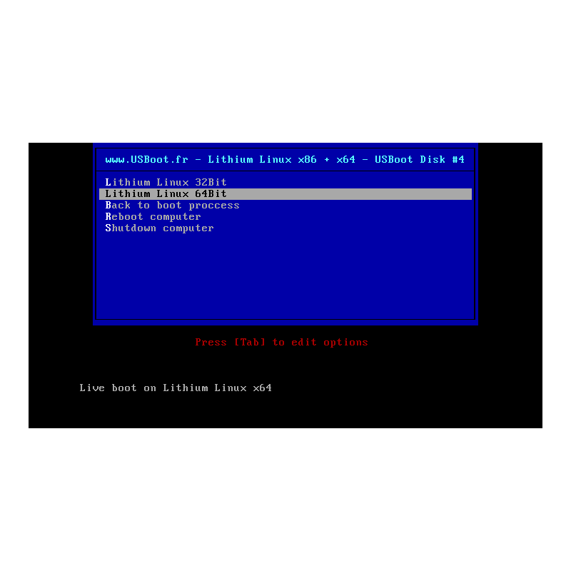 DVD Linux Lithium Multiboot 32Bit + 64Bit