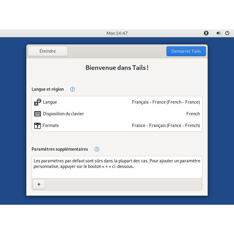 Clé USB Linux Tails 5.10